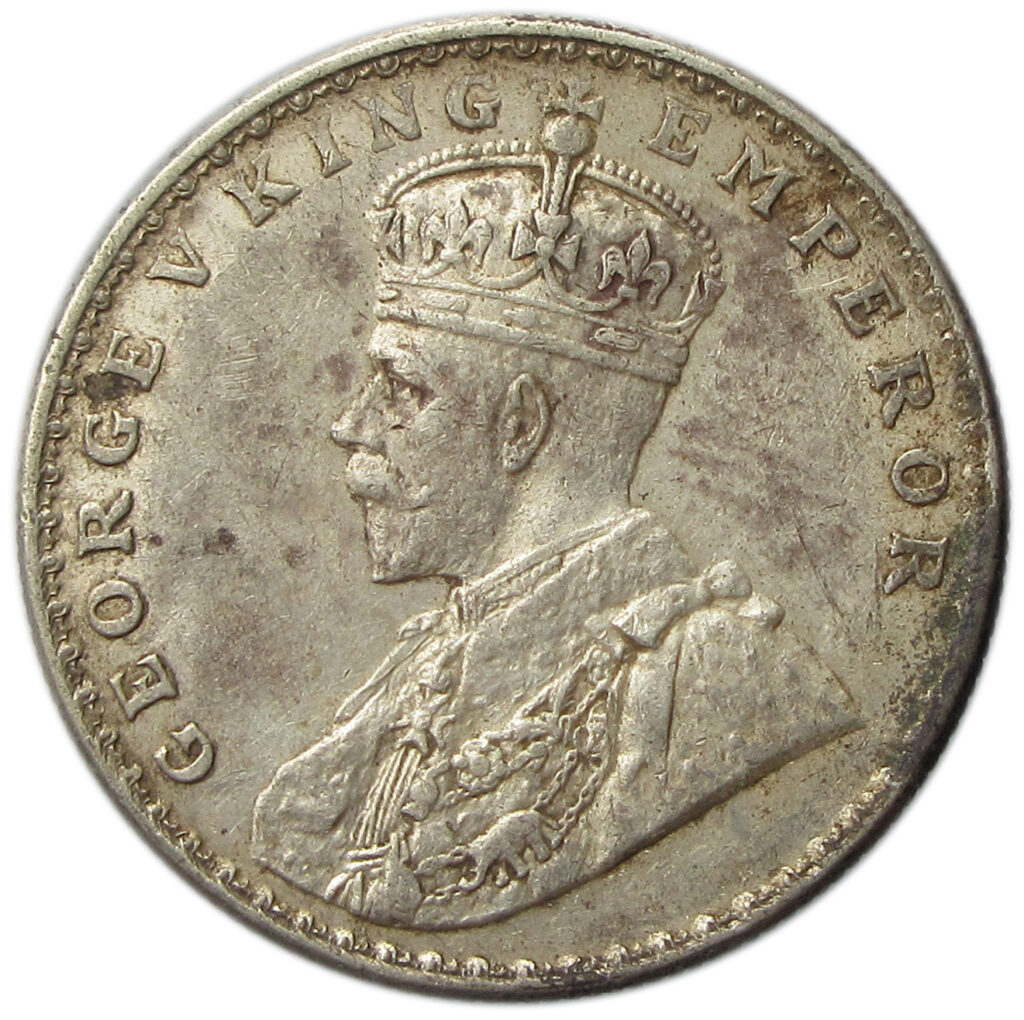 1917 One Rupee King George V Bombay Mint - Buy Online Indian Coins and ...